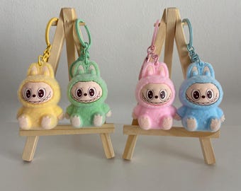 Labubu Pop Beans Keychain | Phone Strap| Bag Charm |mini Version Labubu ...