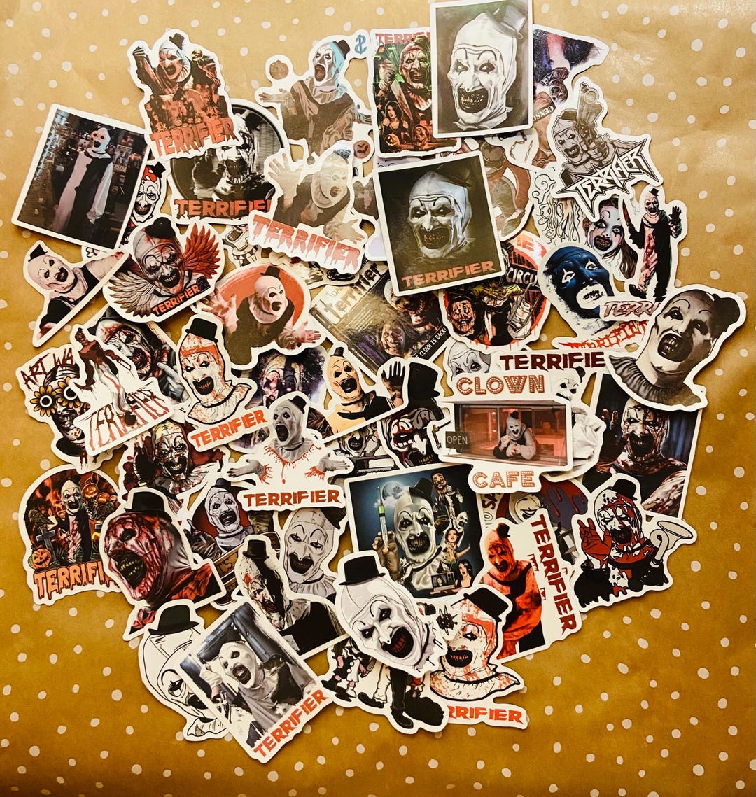 Stickers Random Terrifier Art the Clown SHIPPING WITH TRACKING - Etsy