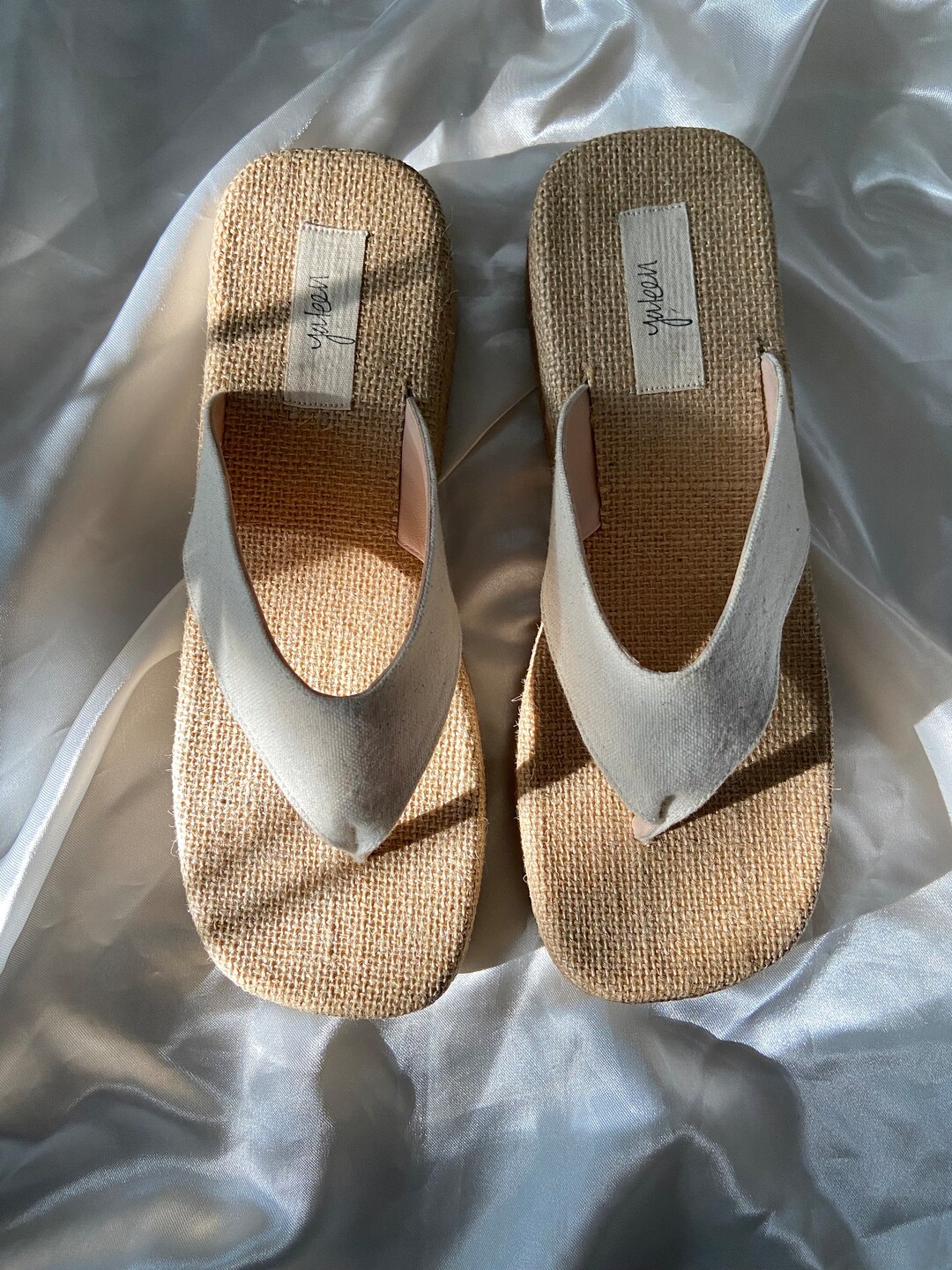 Vintage Organic Look Handmade Natural Cotton Sandals Shoes -- FREE ...