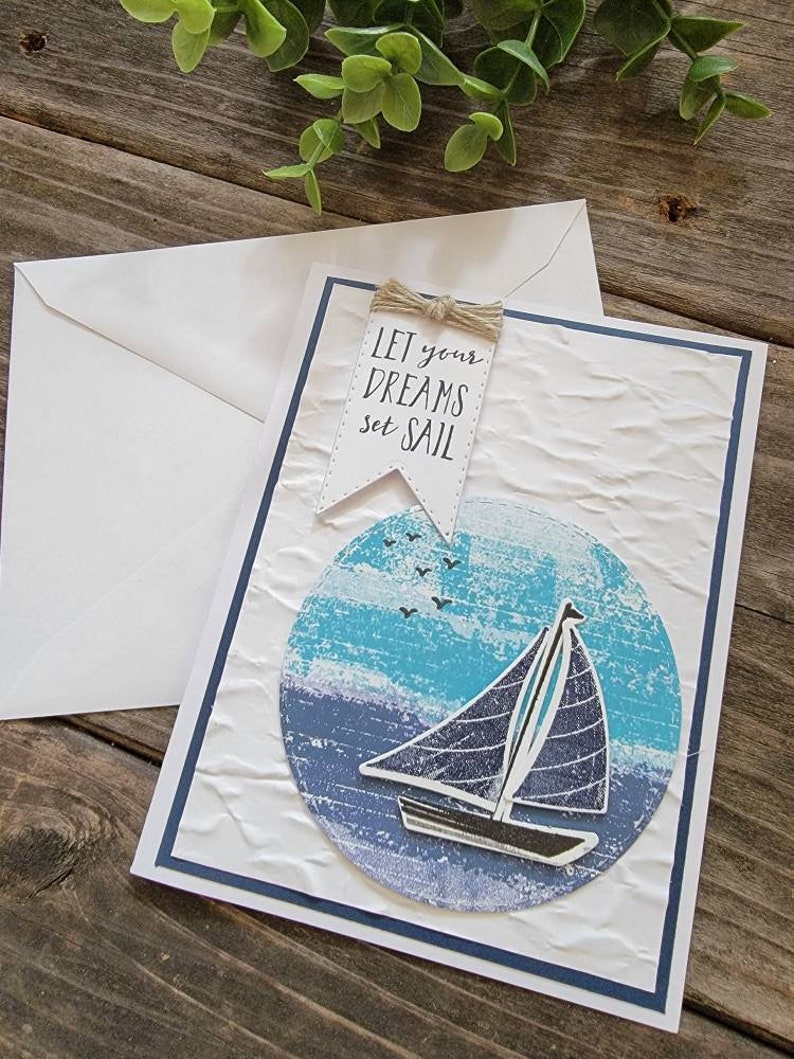 Sail Boat Retirement Card.nautical Retirement Card for - Etsy