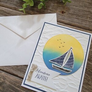 Sail Boat Retirement Card.nautical Retirement Card for Friend.sailing ...