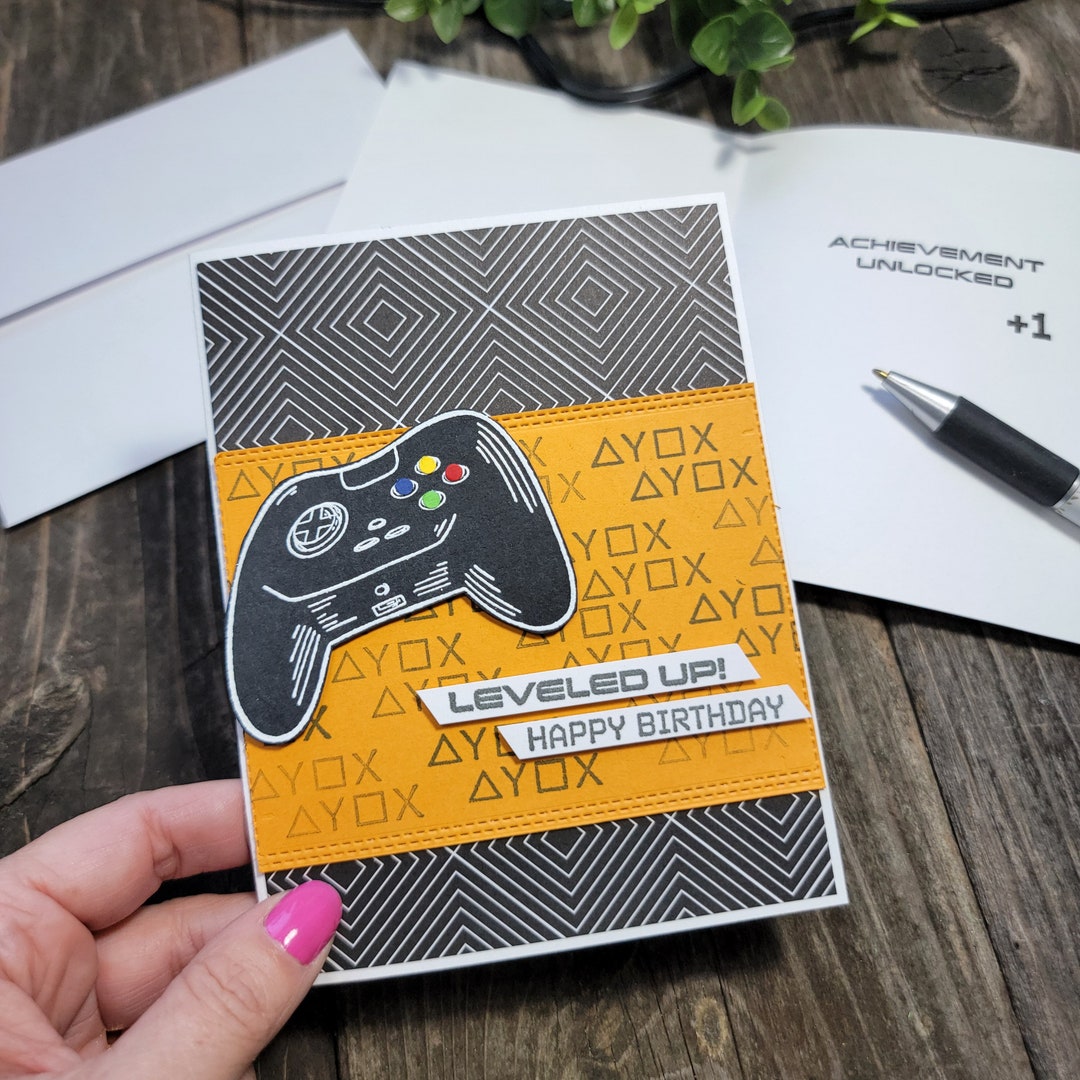 Gamer Birthday Card/ Video Game Birthday Card for Teenager/birthday ...