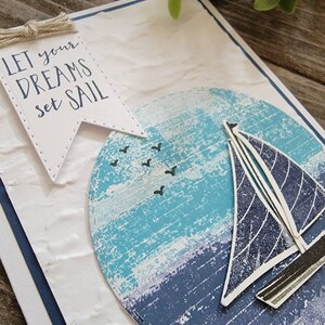 Sail Boat Retirement Card.nautical Retirement Card for Friend.sailing ...