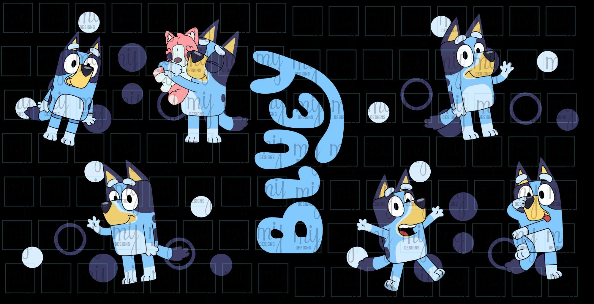 16 Oz Bluey Libbey Cup Designs - Etsy