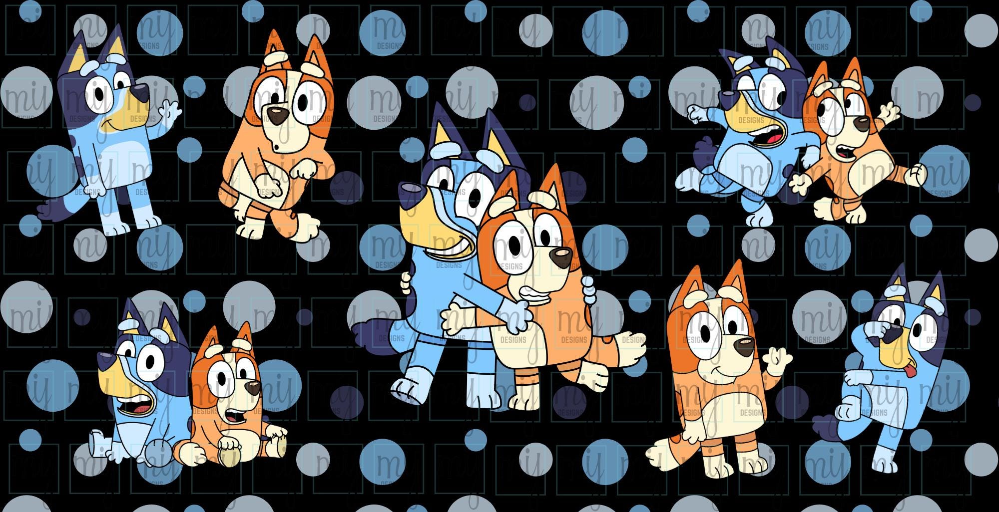 16 Oz Bluey Libbey Cup Designs - Etsy