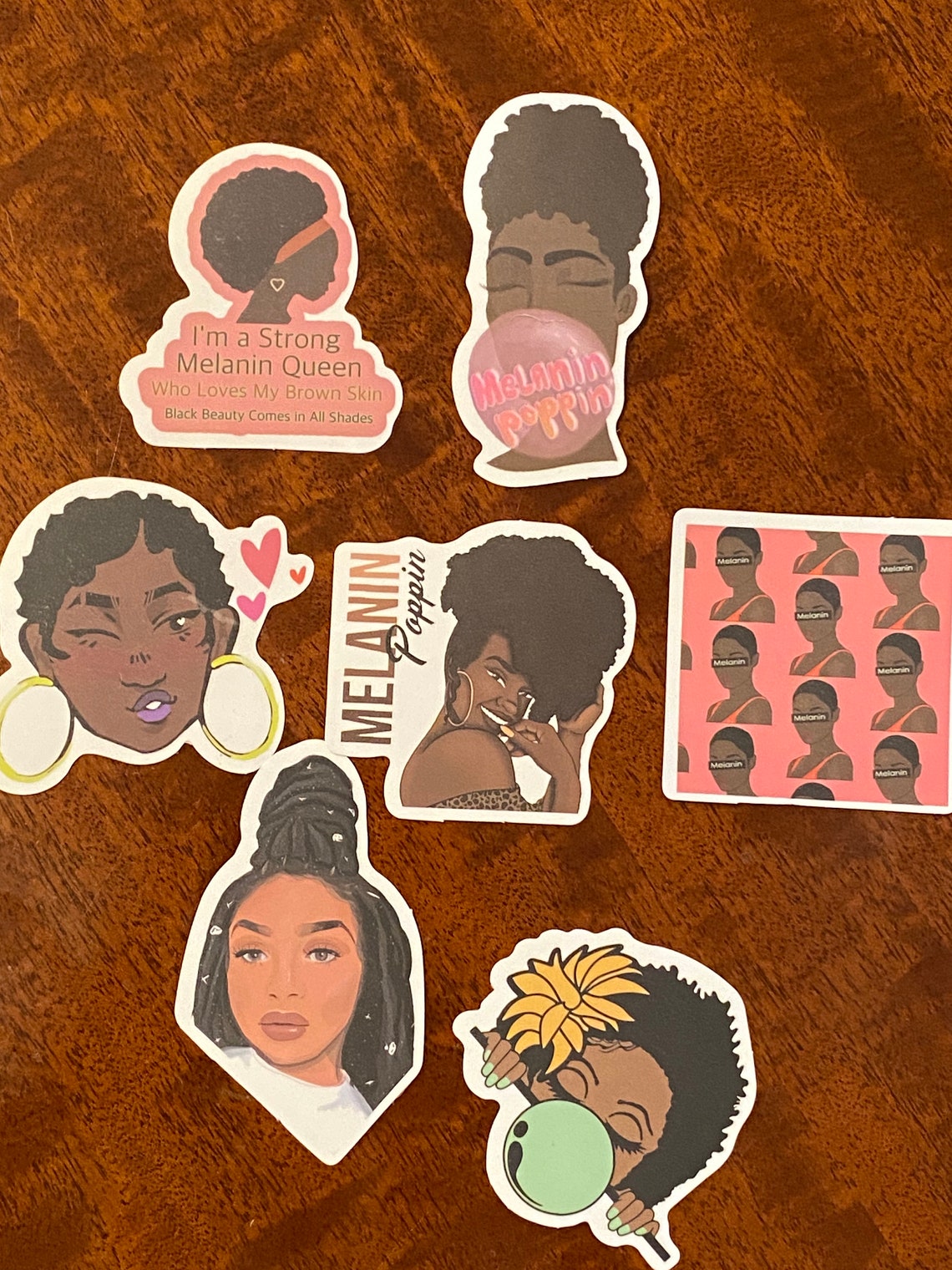 Melanin, Afro, Black Girl Magic Stickers - Etsy