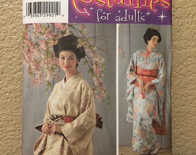 Simplicity 4080 Geisha Kimono Obi Sewing Patterns Customes for Adults ...