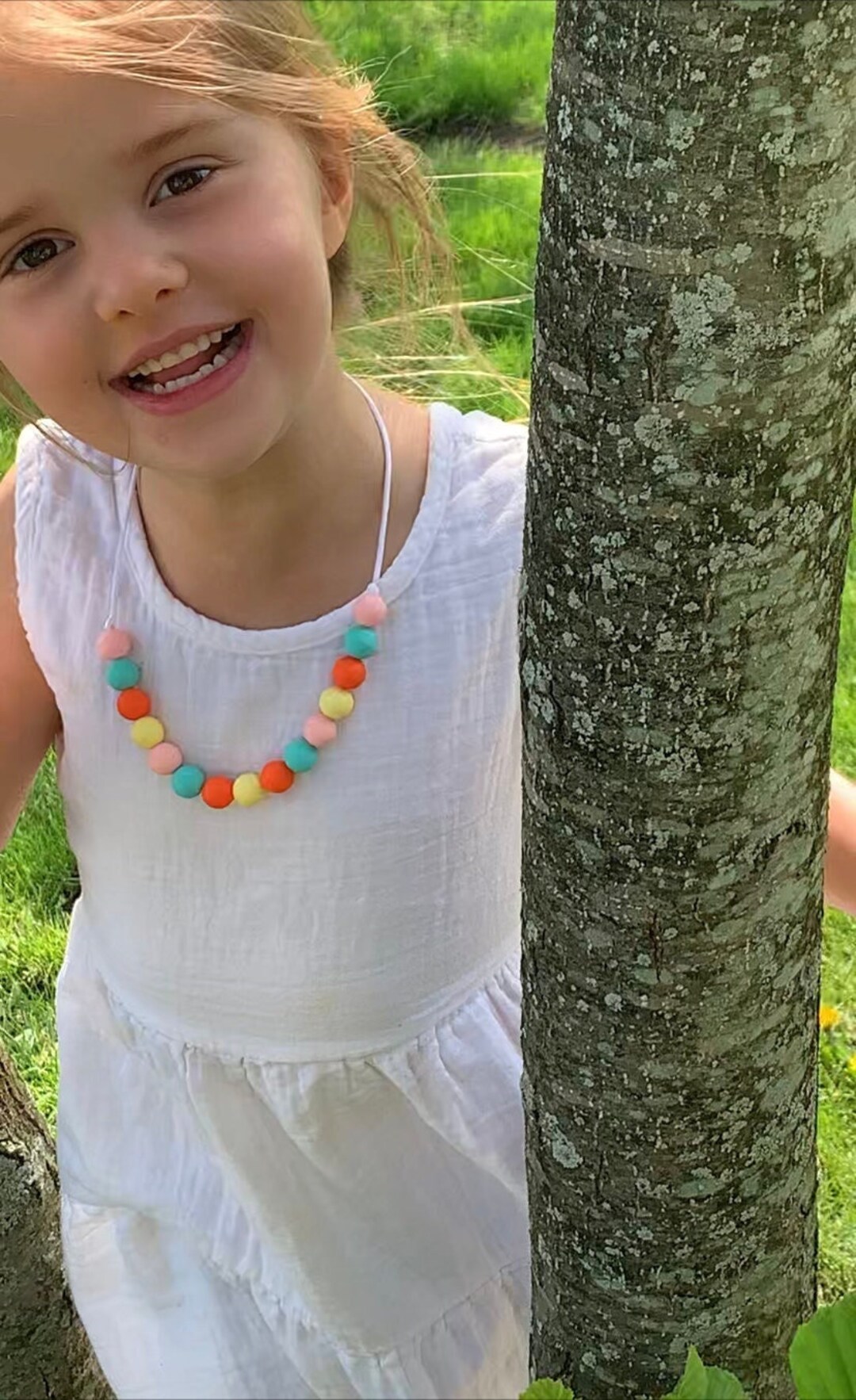 Play Necklace {PLAYTIME} - Silicone Colorful Beads, Jewelry, Sensory ...