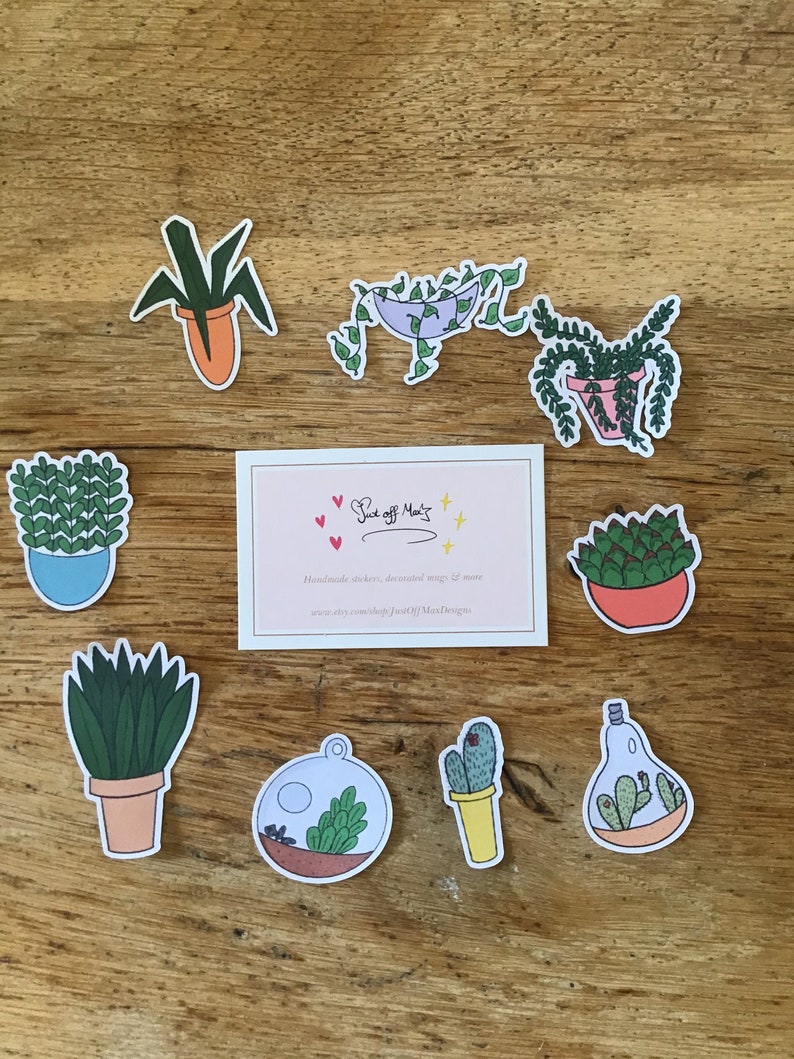Cute Plants Stickersheet - Etsy