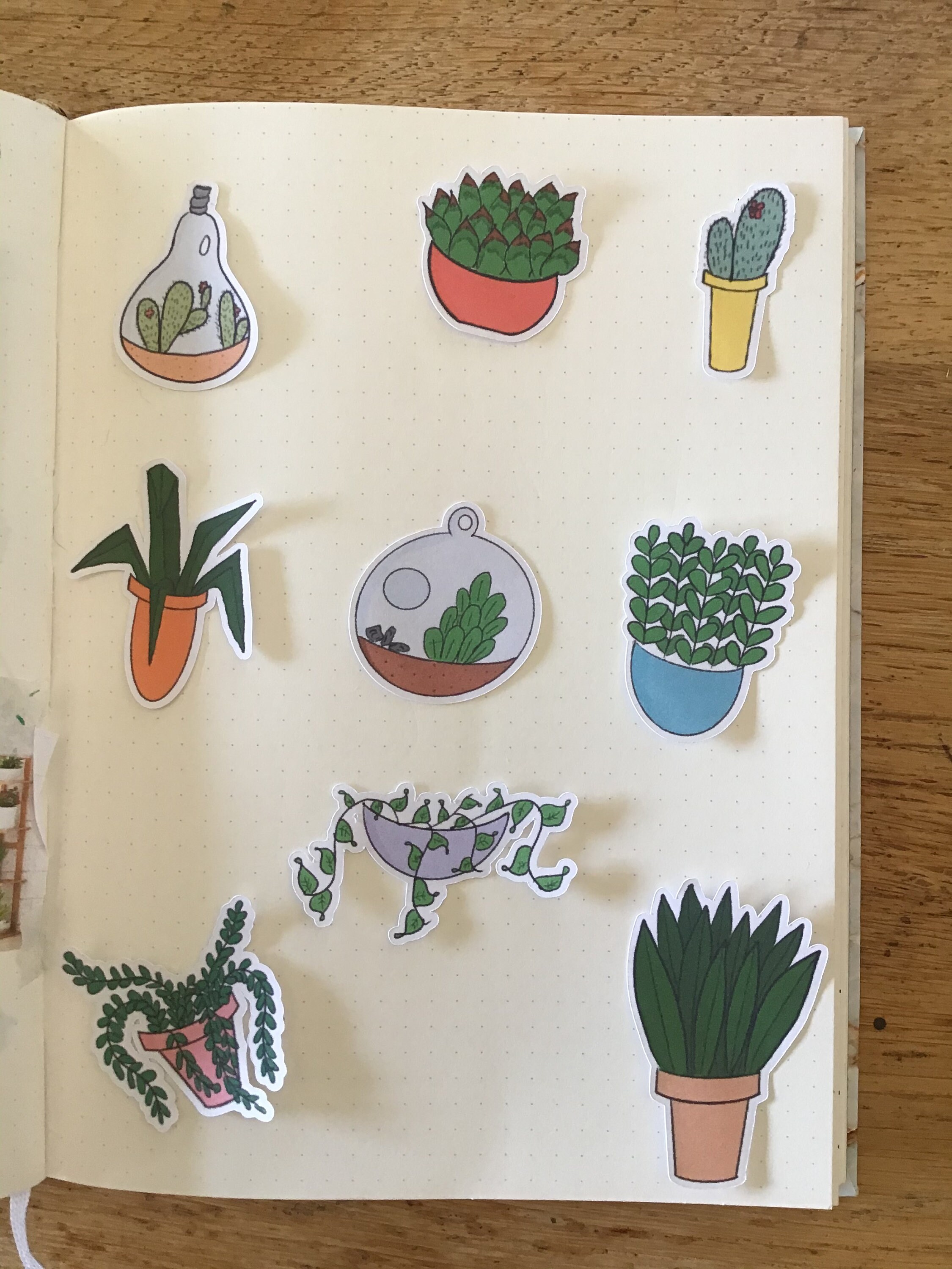 Cute Plants Stickersheet - Etsy
