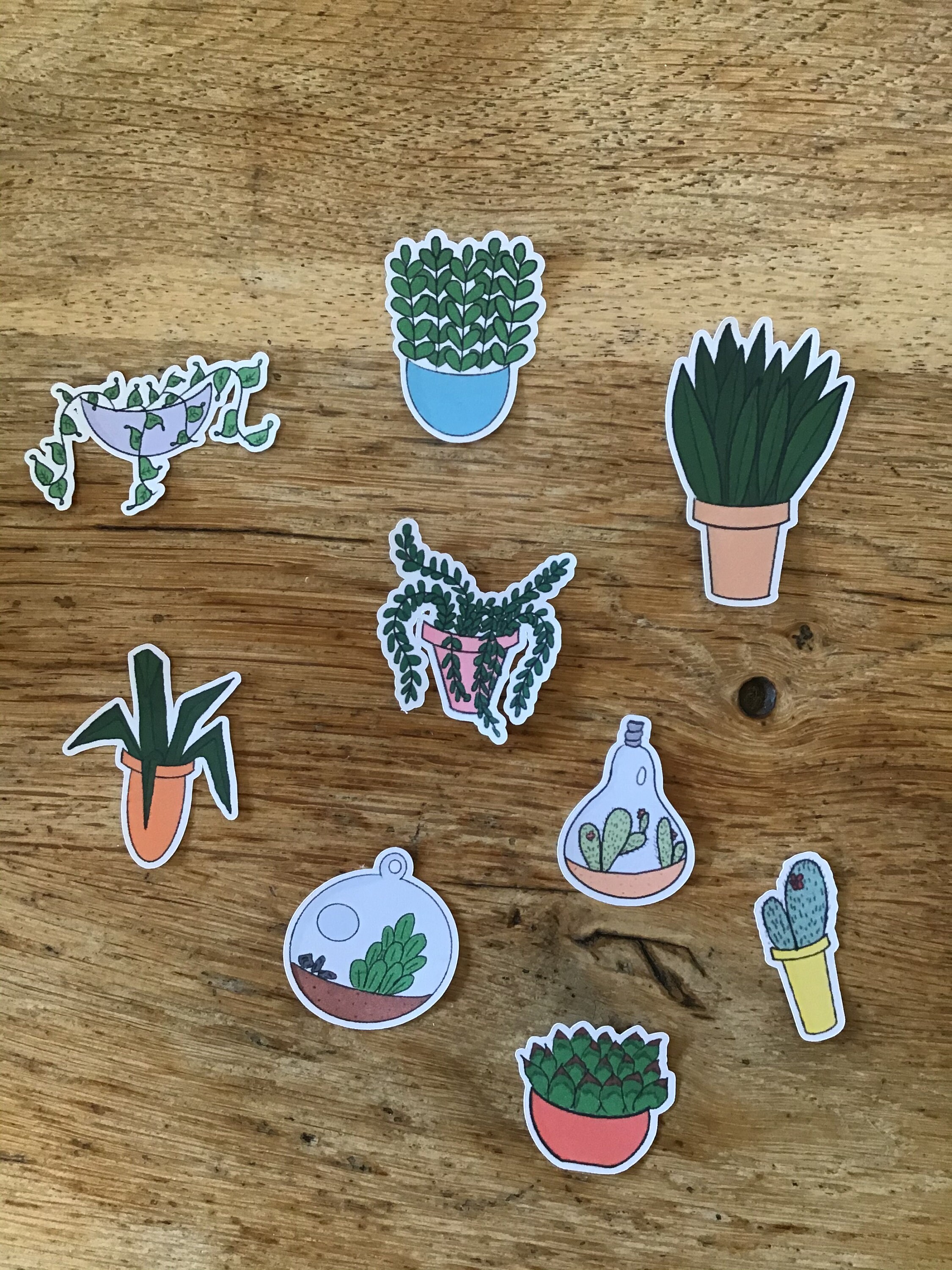 Cute Plants Stickersheet - Etsy