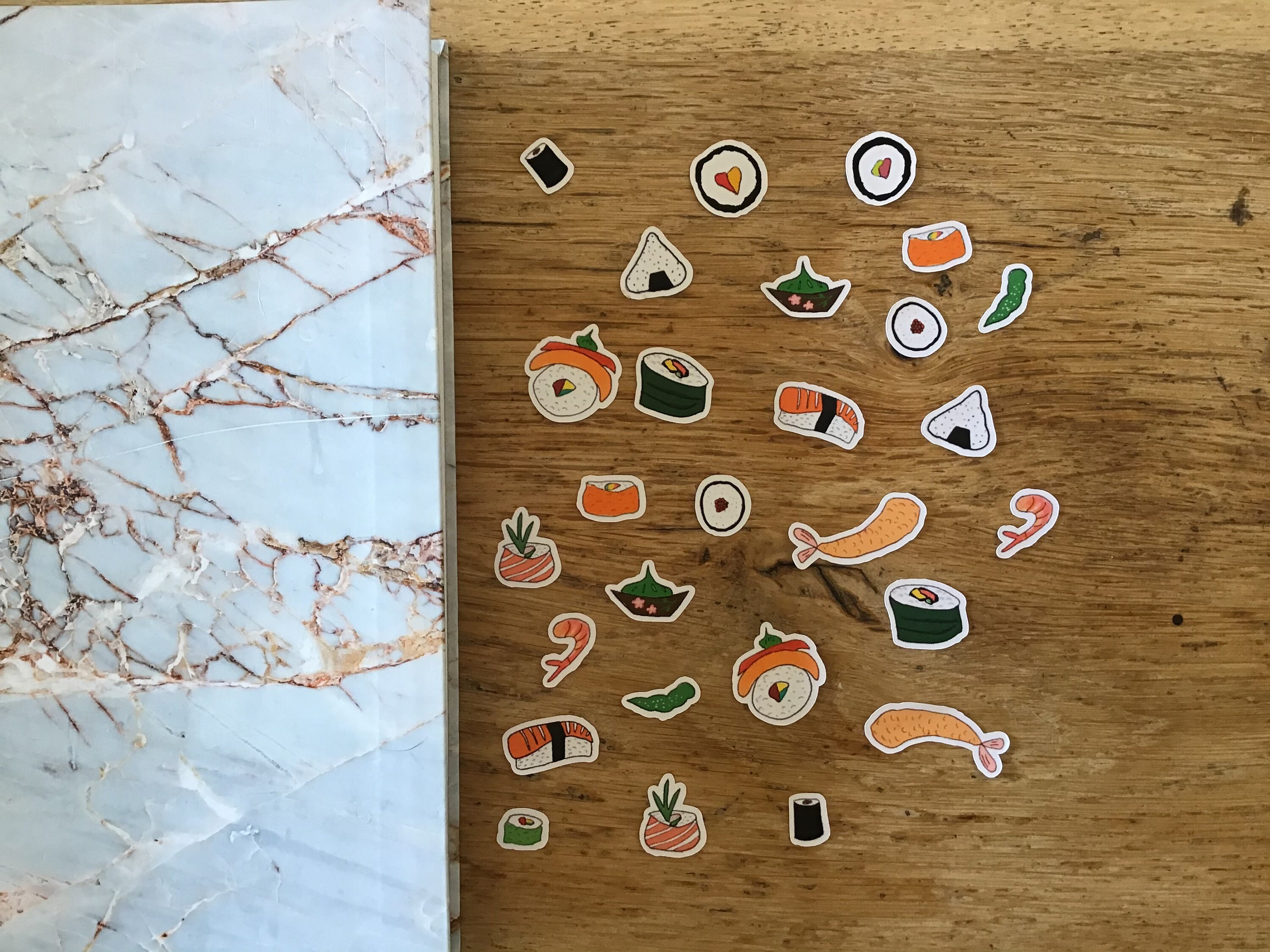 Sushi Stickersheet - Etsy