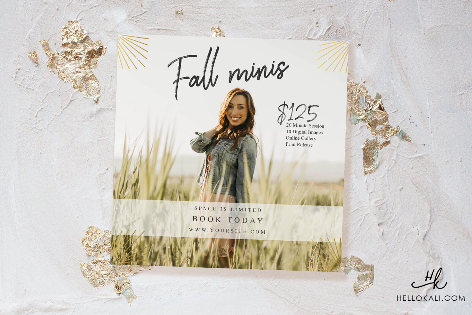 Fall Mini Session Marketing Board, Mini Session Advertisement ...