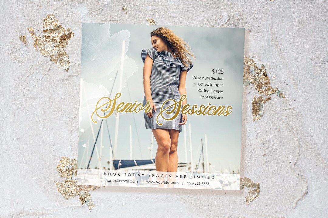 Senior Sessions Mini Marketing Board, Mini Session Advertisement ...