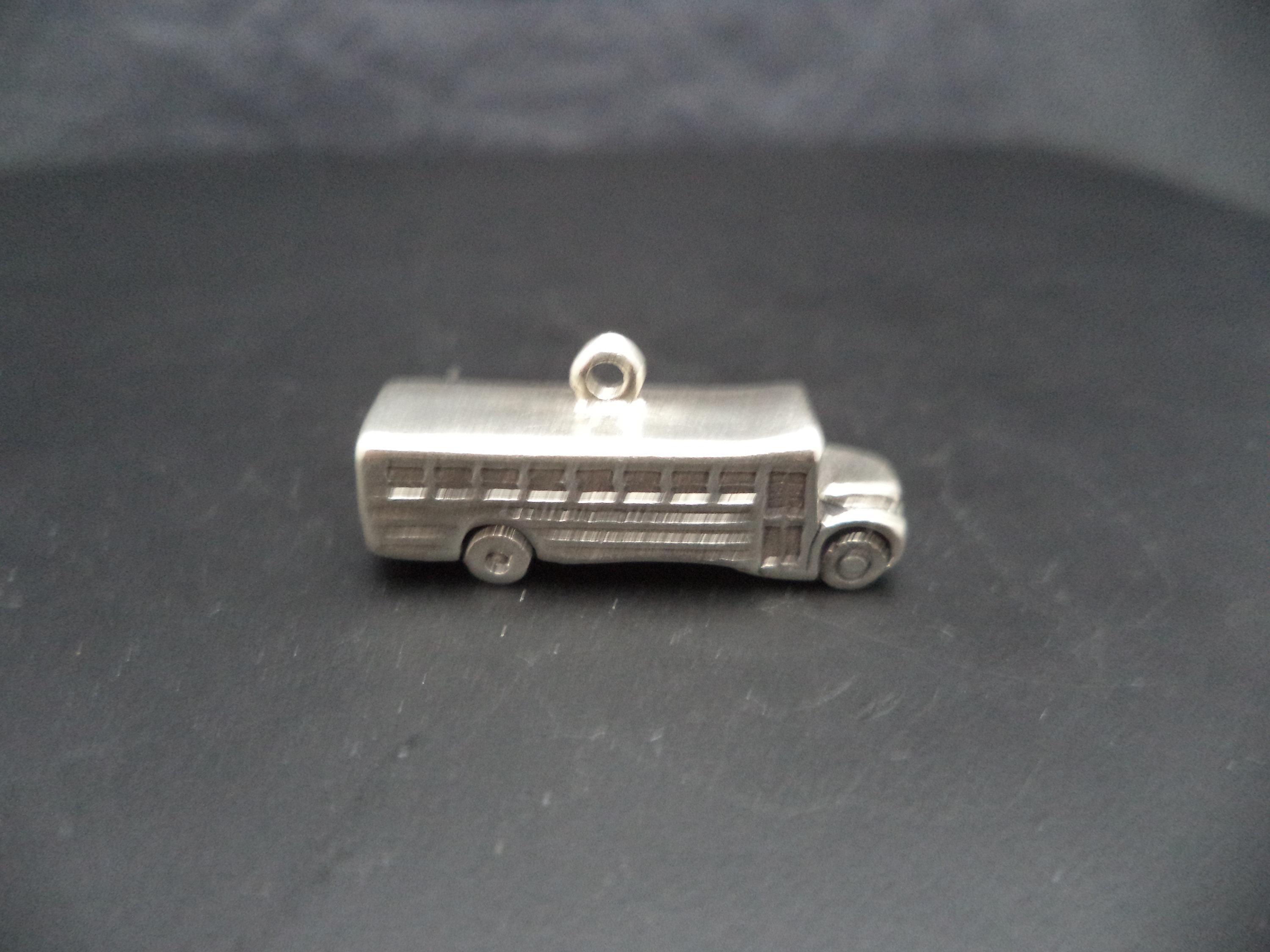 Sterling Silver School Bus Charm - Etsy