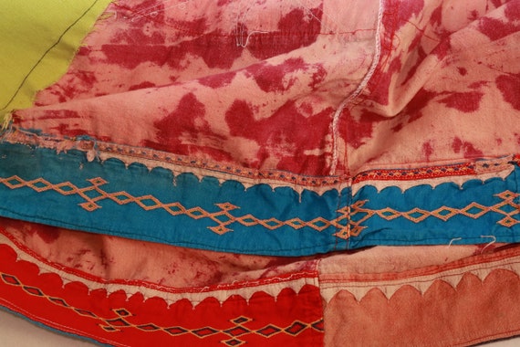 Boho, Patchwork Skirt, 70s, Hippie, Ethnic, Bohemian,… - Gem