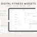 Fitness Widgets for Digital Planning / Digital Stickers for Exercise ...