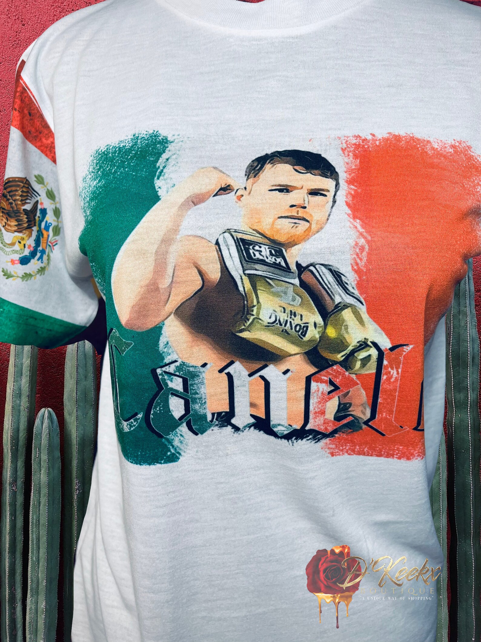 Canelo Alvarez With Mexico's Flag on Sleeves - Etsy