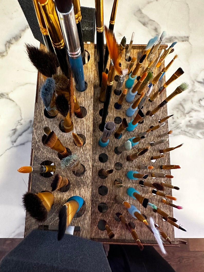 Paintbrush Organizer - Etsy