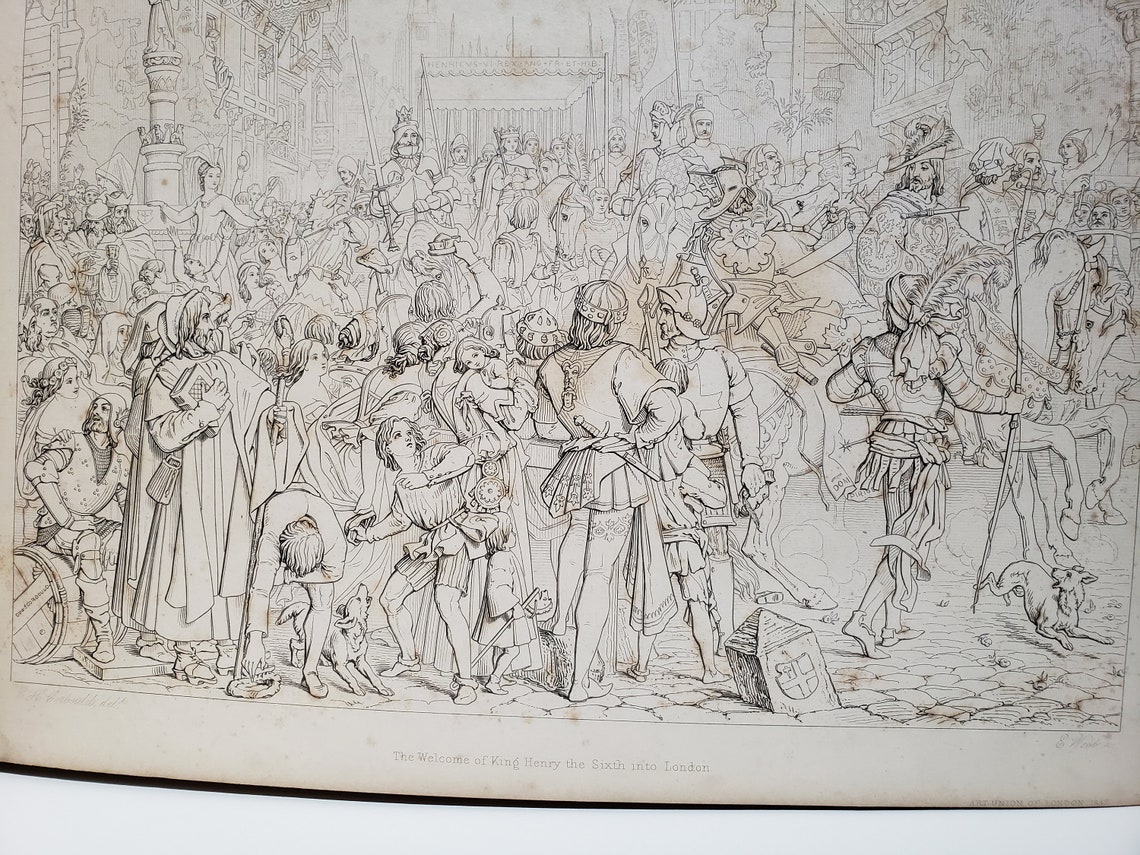 Rare Original Book : Collection of Prints /engravings From Art - Etsy