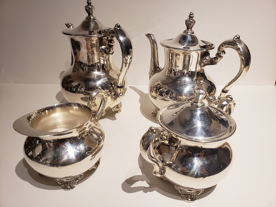 An Old English Silver Tea Set by Poole Silver Co | Etsy