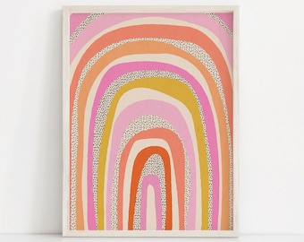 Pink Polka Dot Print - Etsy