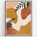 Random Shapes Art Print | Minimal Abstract Wall Art | Blobs of Color ...