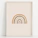Boho Rainbow Art Print | Minimalist Rainbow Poster | Nursery Printable ...