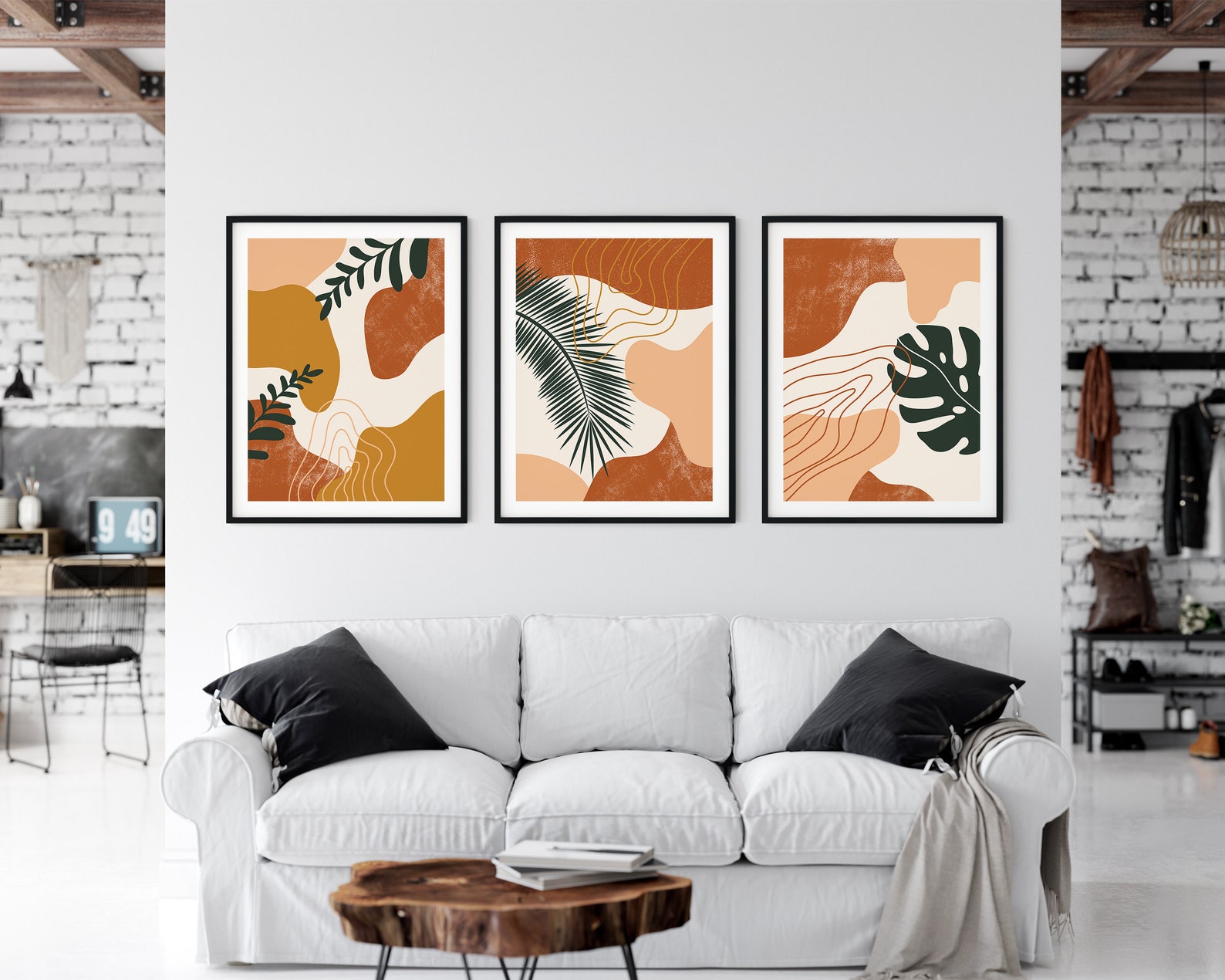 Abstract Art Set of 3 Prints Abstract Gallery Wall Set - Etsy
