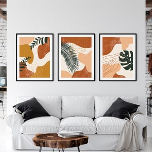 Abstract Art Set of 3 Prints | Abstract Gallery Wall Set | Printable ...