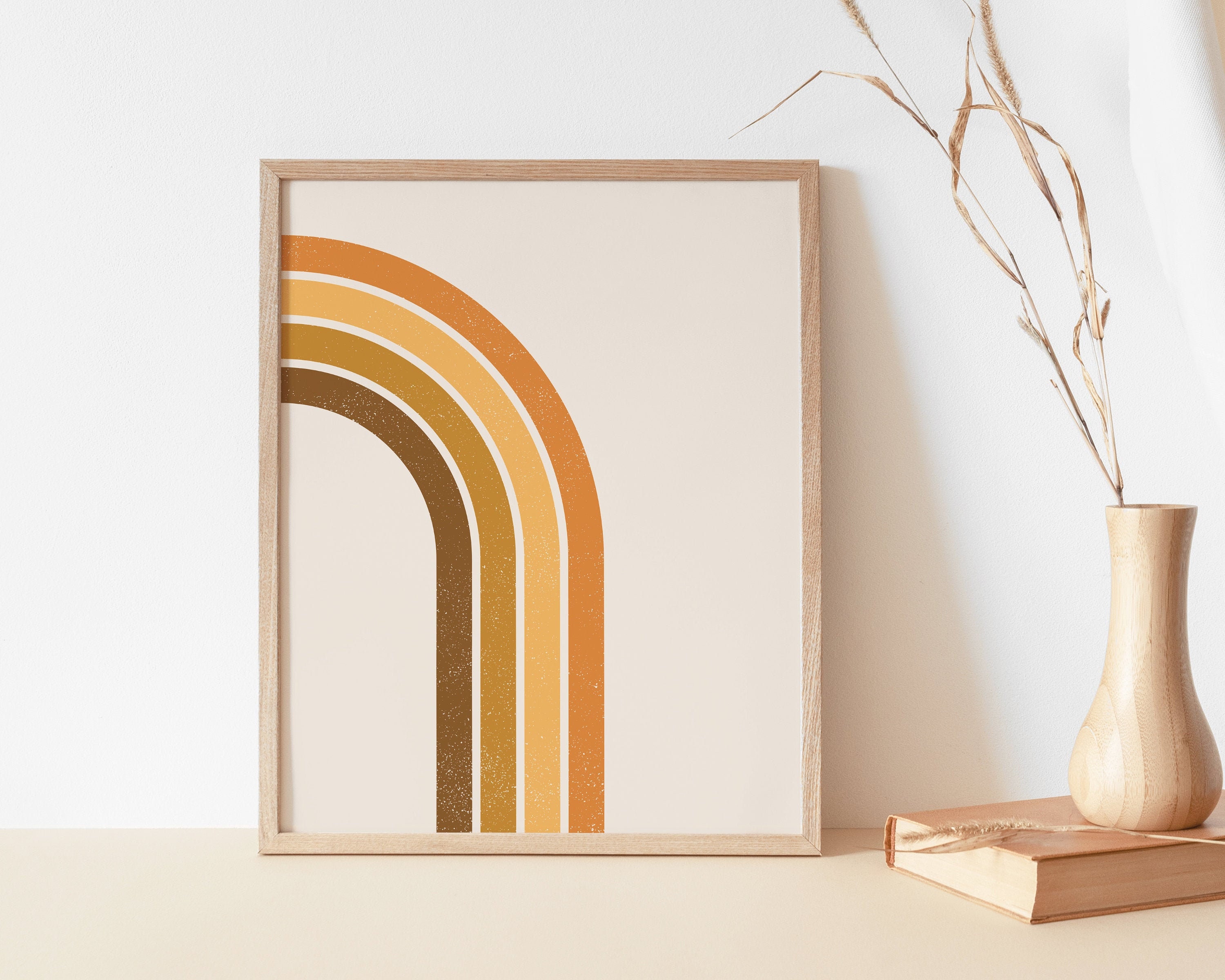 70s Rainbow Art Print Abstract Rainbow Poster 1970s - Etsy