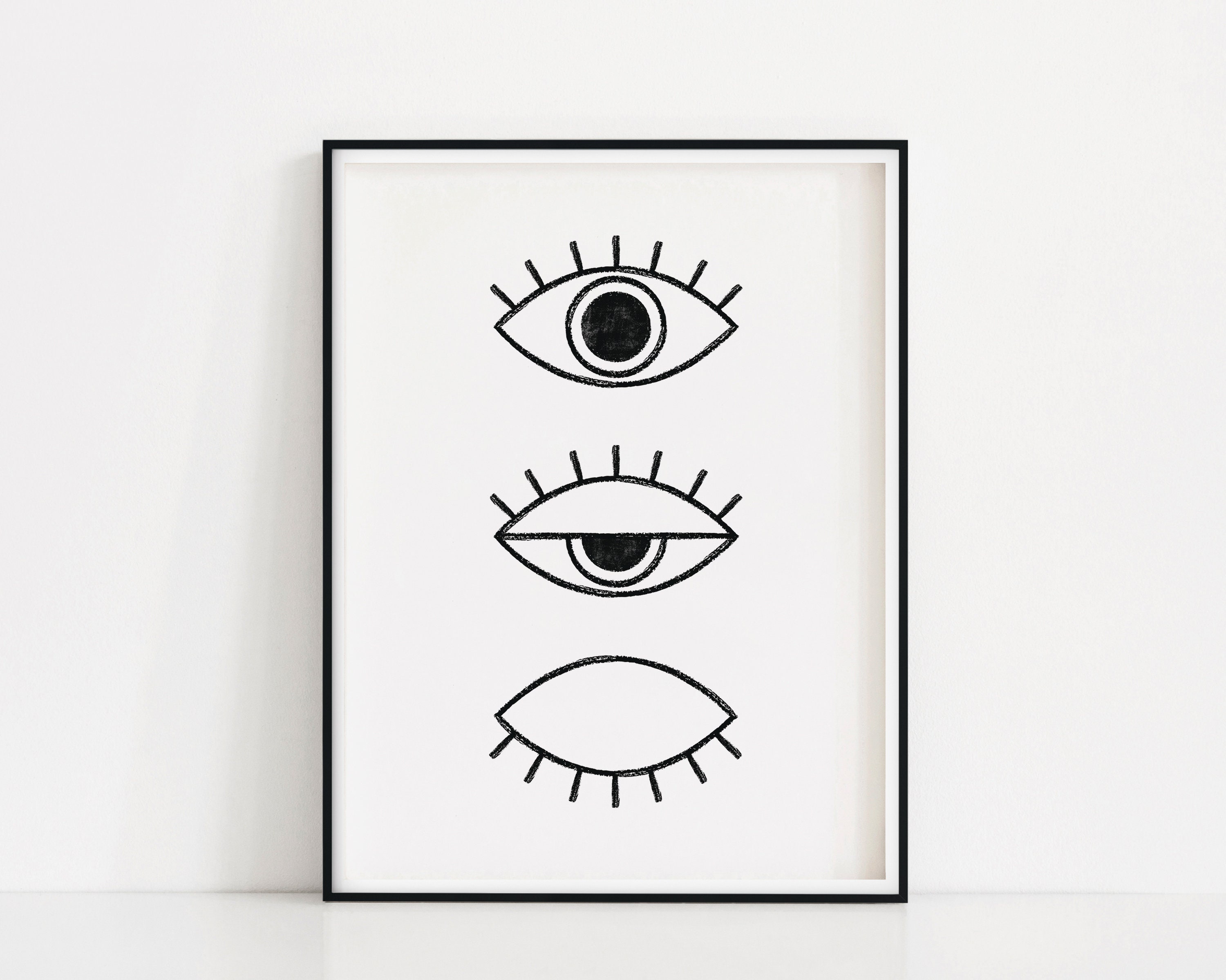 Line Drawing Eye Art Print Minimal Line Art Eye Poster - Etsy