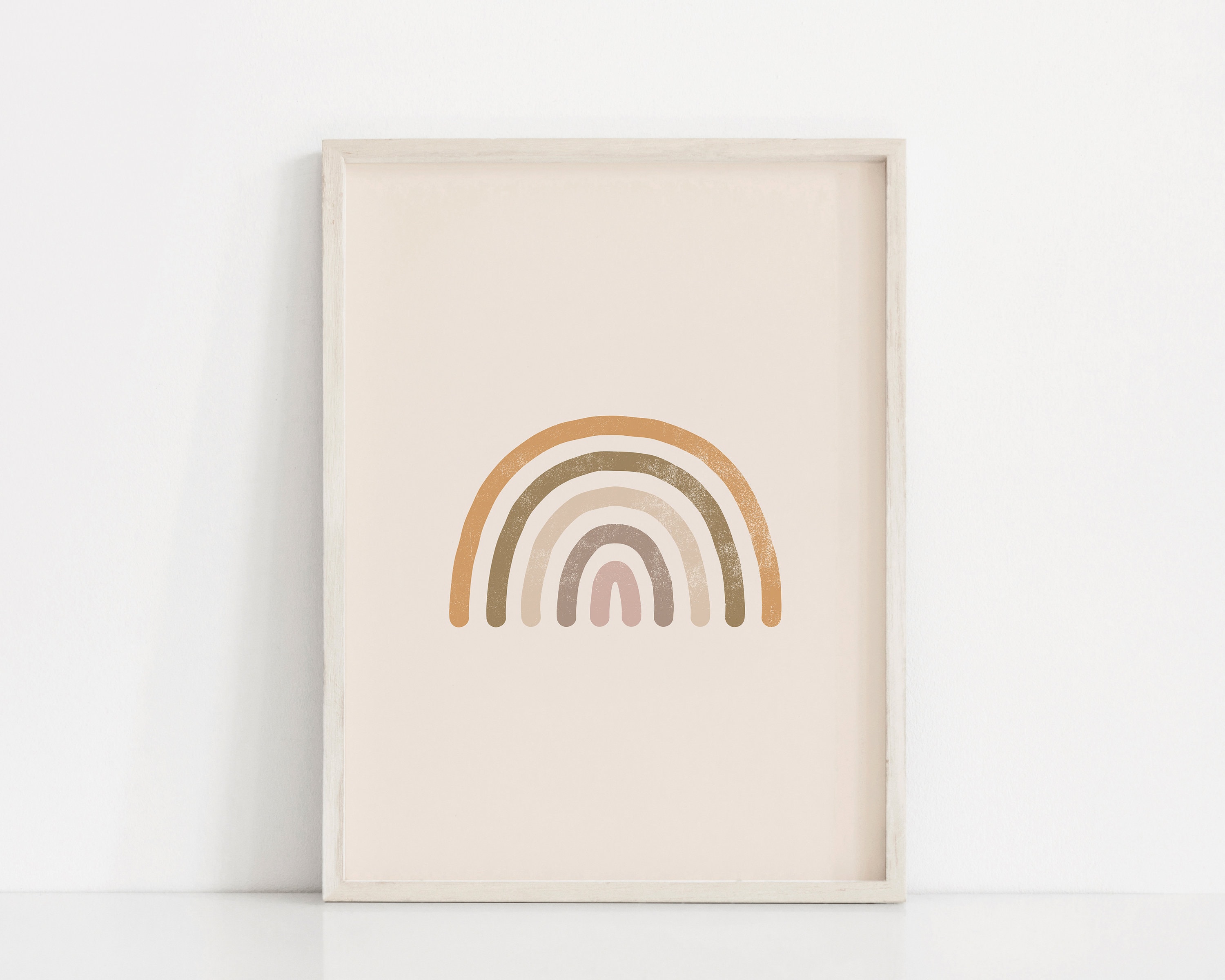 Boho Rainbow Art Print | Minimalist Rainbow Poster | Nursery Printable ...