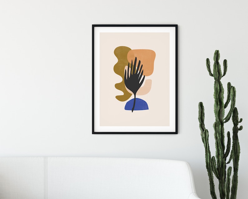 Minimalist Shapes Art Print Simple Color Blocking Poster - Etsy