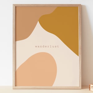 Warm Tone Travel Art Set of 5 Prints | Wanderlust Quote Poster Bundle ...