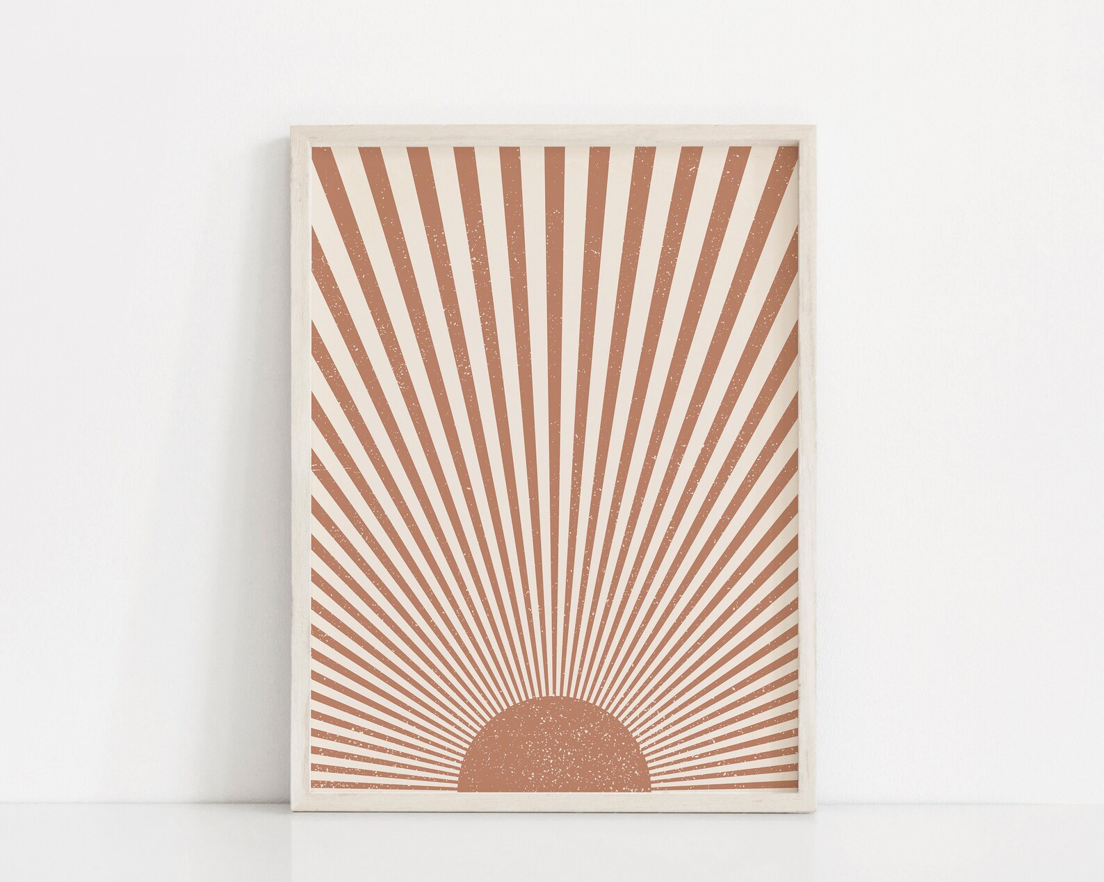 Sun Rays Art Print Abstract Sun Wall Art Neutral Boho - Etsy
