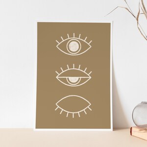 Closing Eye Art Print | Minimal Line Art Eye Poster | Eyelash Eye Wall ...