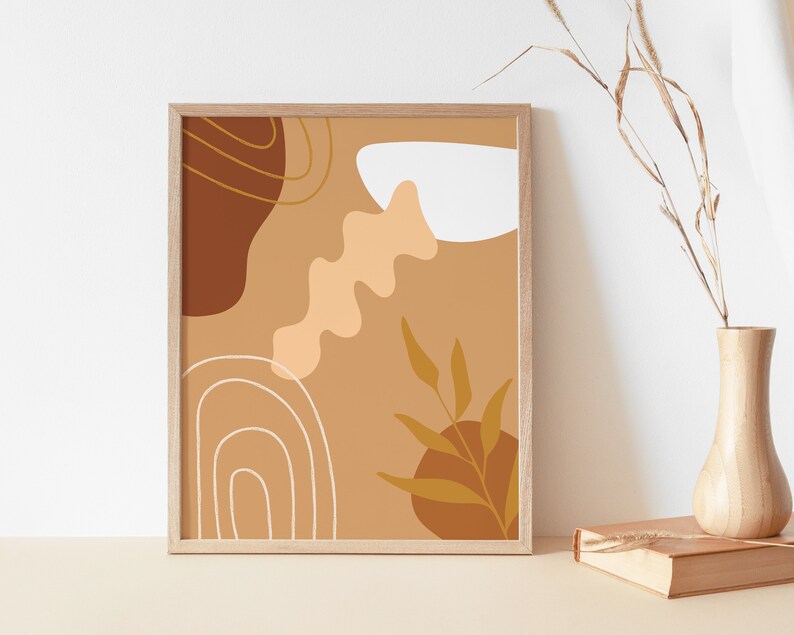 Abstract Boho Line Art Set of 5 Prints | Single Line Drawing Gallery ...