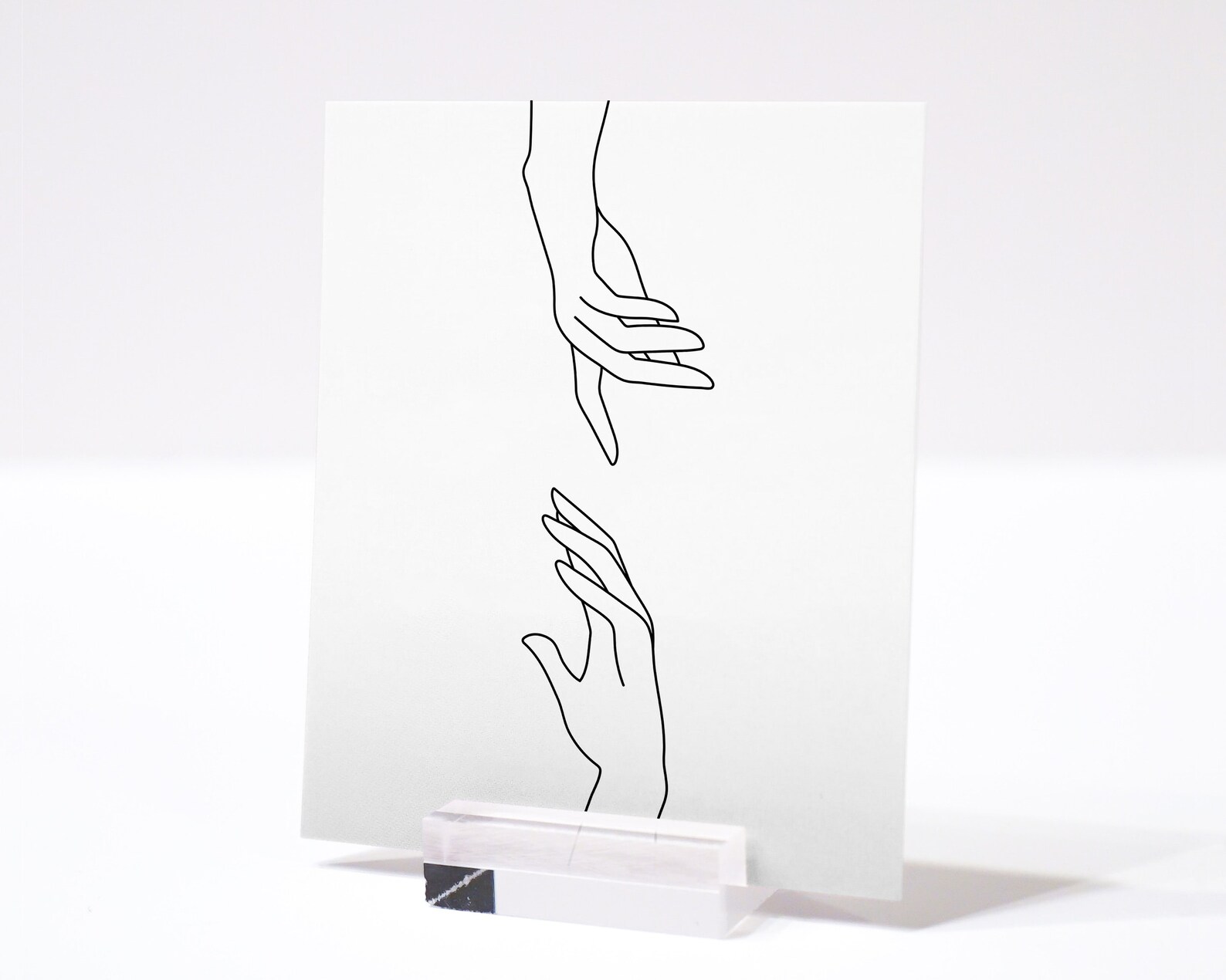 Black Line Hands Art Print Hands Line Art Feminine Hands - Etsy