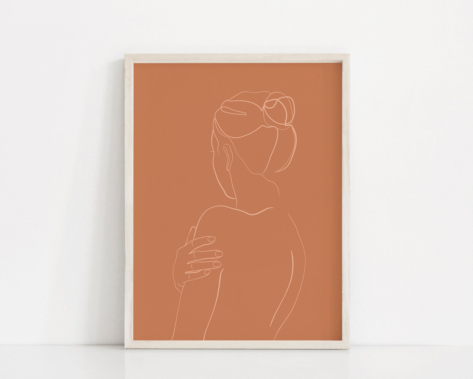 Fine Line Female Art Print | Simple Line Artwork | Woman Illustration ...