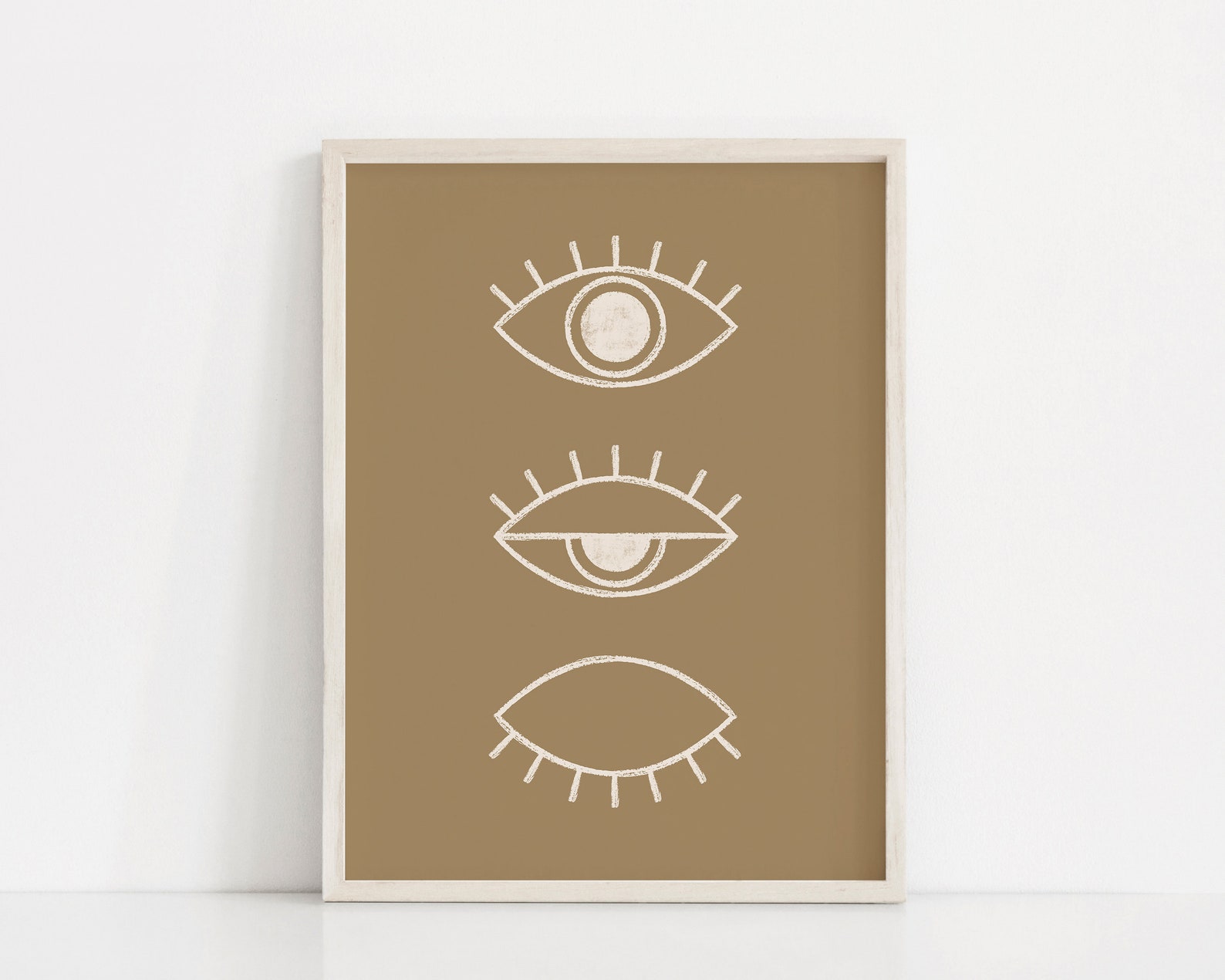 Closing Eye Art Print | Minimal Line Art Eye Poster | Eyelash Eye Wall ...