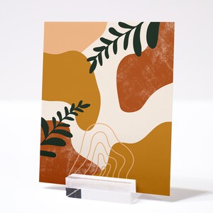 Random Shapes Art Print | Minimal Abstract Wall Art | Blobs of Color ...