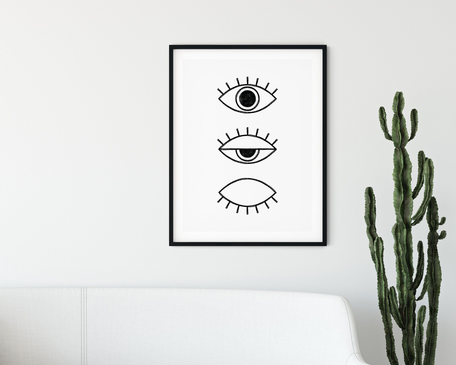 Line Drawing Eye Art Print Minimal Line Art Eye Poster - Etsy