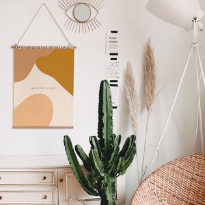 Wanderlust Quote Art Print | Minimal Warm Tone Wall Art | Traveler ...