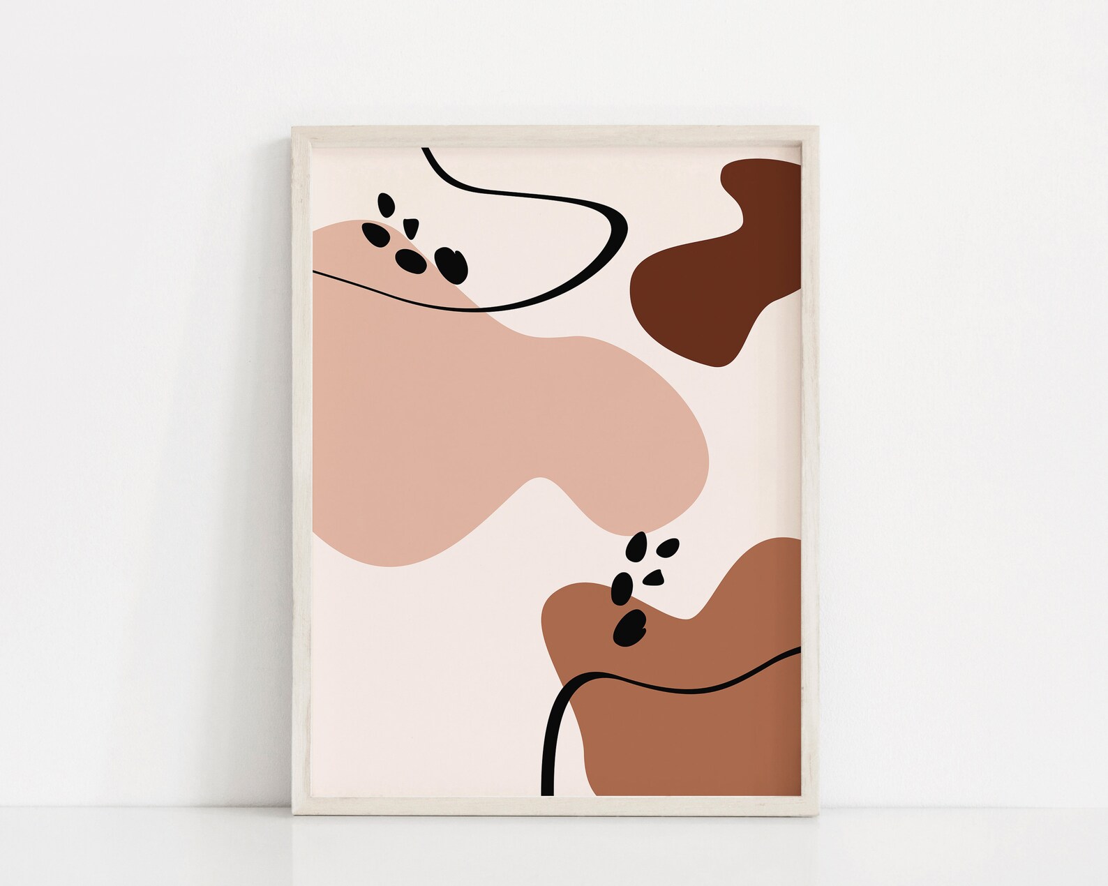 Simple Shapes Art Print | Minimalist Abstract Art Poster | Minimal ...