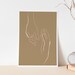 Delicate Hands Art Print Hands Line Illustration Neutral Wall Print ...