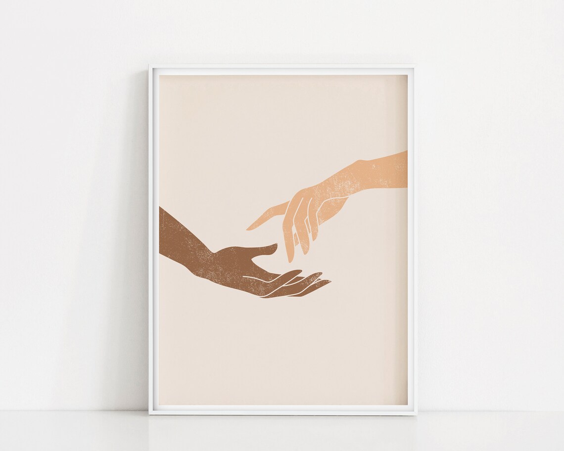 Hands Art Print Hands Wall Print Human Rights Poster - Etsy
