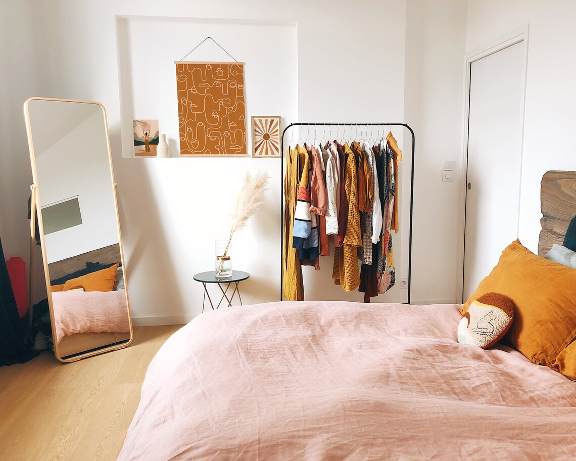 Connected Line Faces Art Print Human Faces Line Art - Etsy