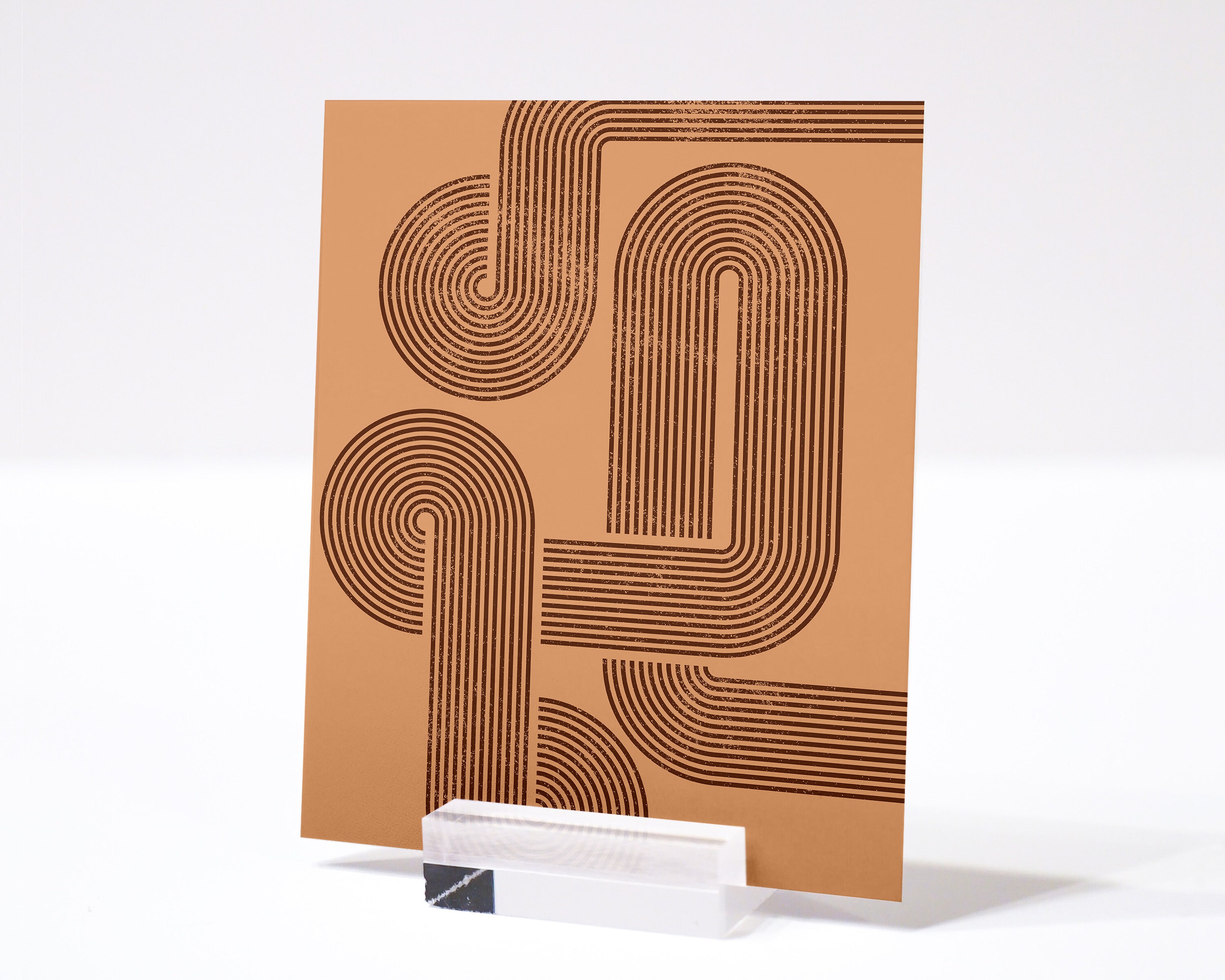 Retro Lines Art Print 70s Line Pattern Wall Art 1970s - Etsy