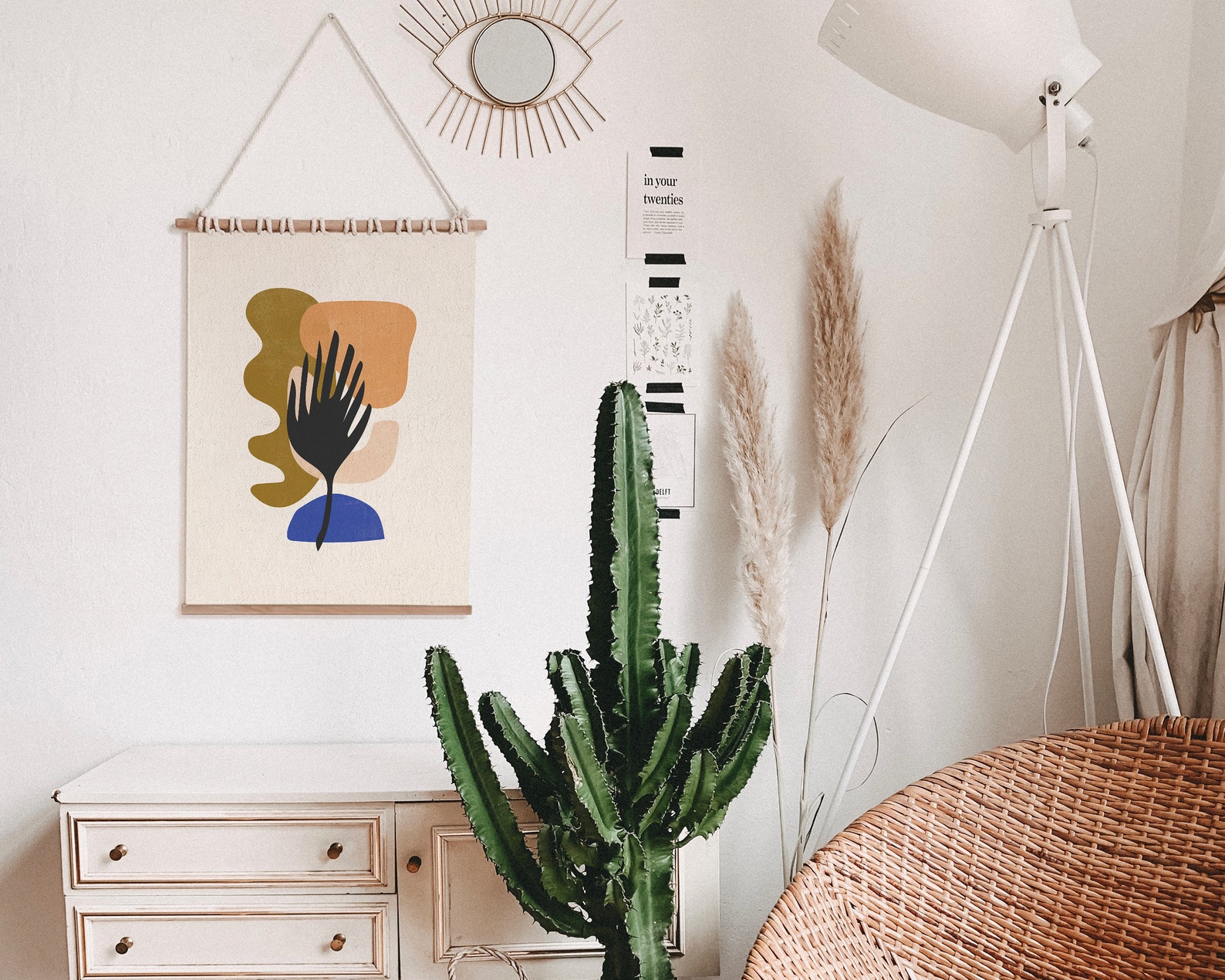 Minimalist Shapes Art Print Simple Color Blocking Poster | Etsy